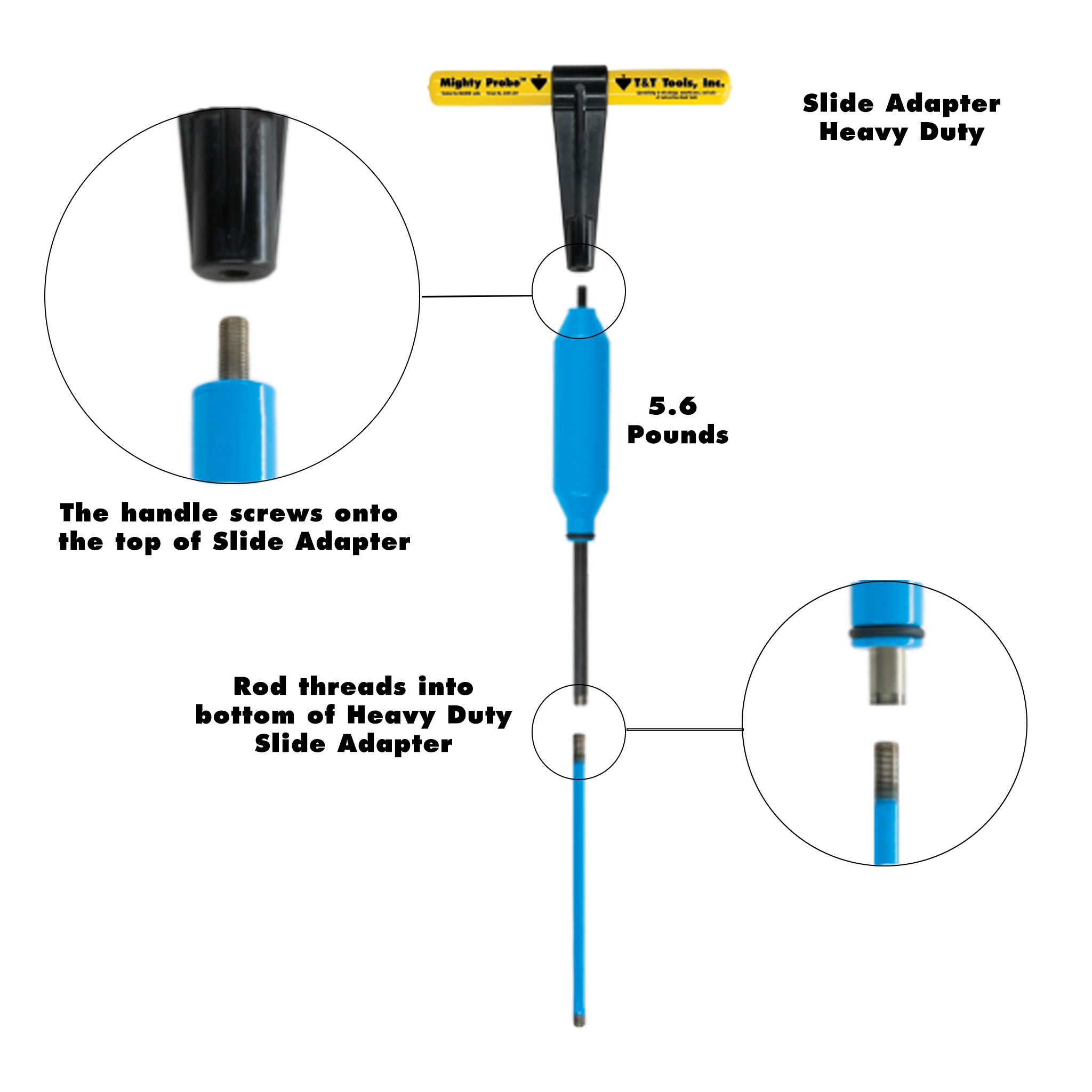 Slide Adapter - Heavy Duty – MightyProbe - T&T Tools, Inc.